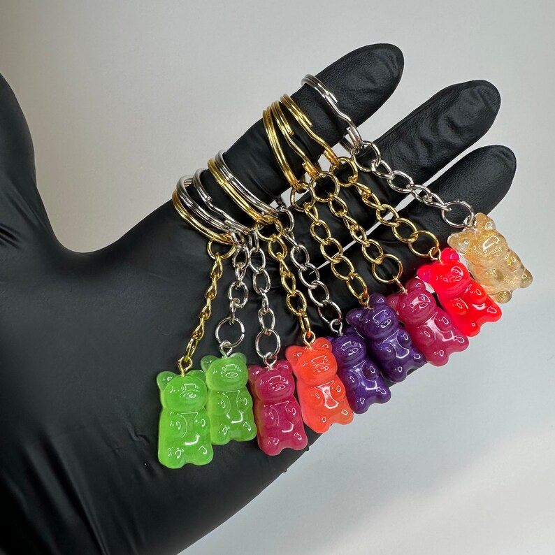 Beautiful Resin Keychains Keychains Gift Mouth and Gummy - Etsy