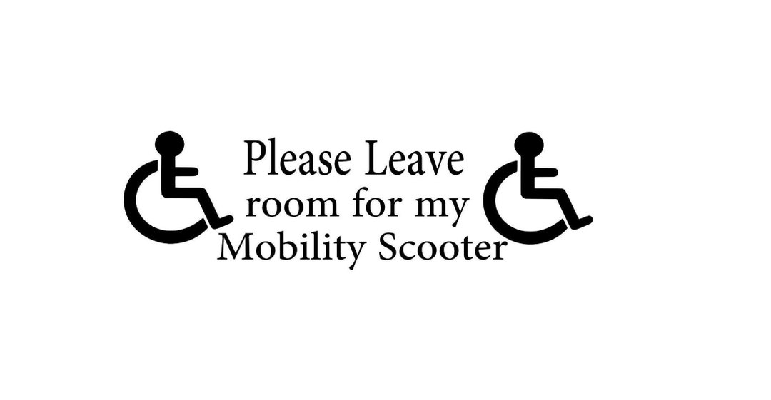Disabled Sign Disability Mobility Car Taxi Minibus STICKER/VINYL DECAL ...