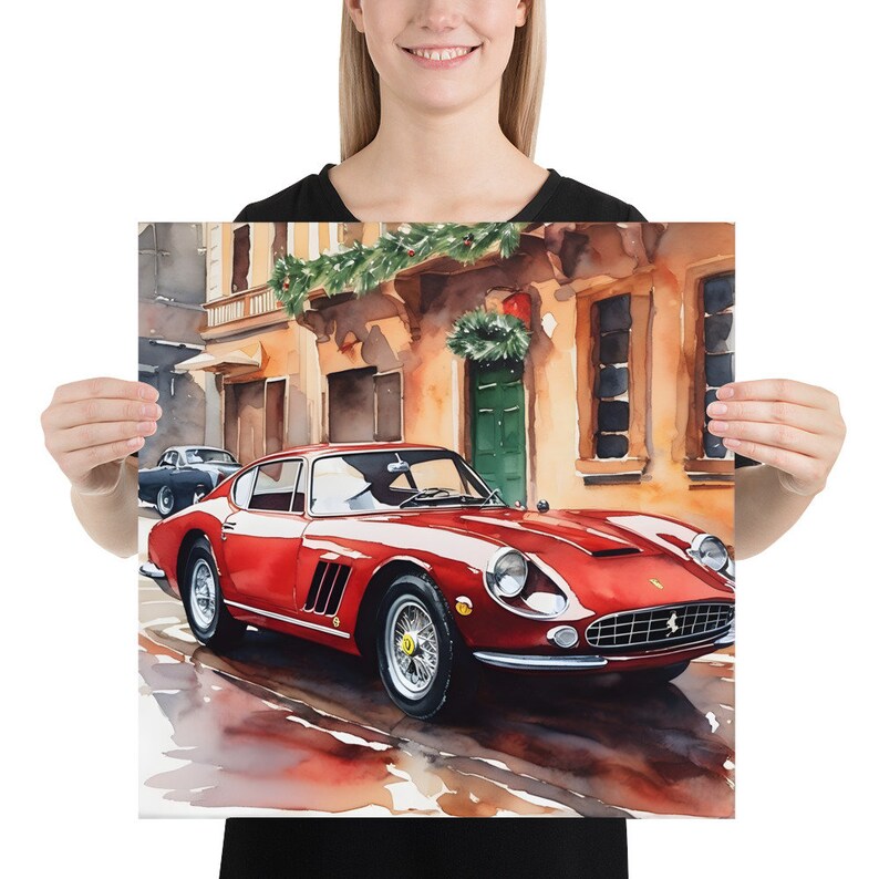 Ferrari 296 GTB Christmas Poster - Etsy