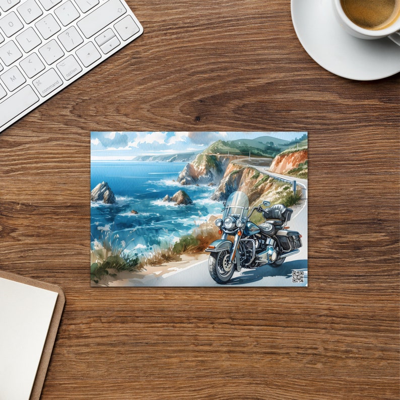 Harley Davidson Motorcycle Card – Biker Love Note, Father's Day - Etsy