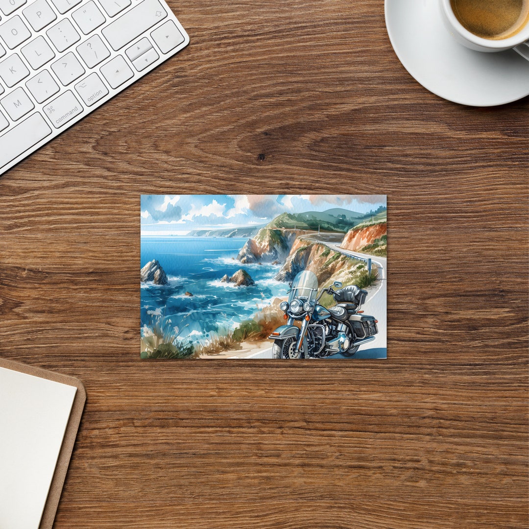 Harley Davidson Drive Greeting Card - Etsy