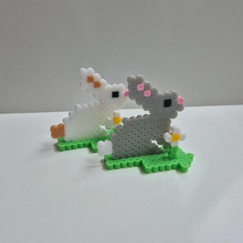Easter Bunny Stand Hama Beads Pattern: DIY Home Decor (digital Download ...