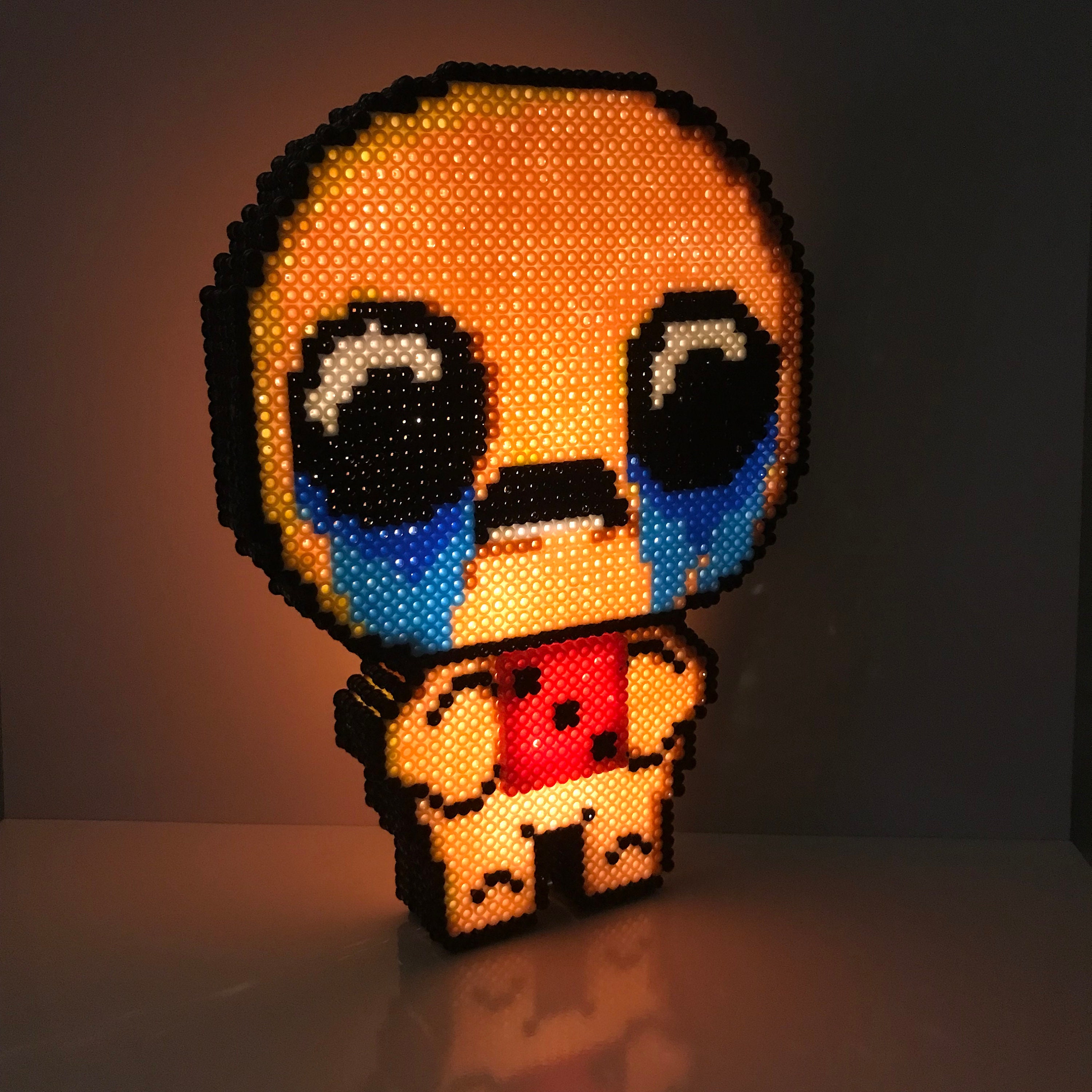 The Binding of Isaac Pixel Art Lamp, 3D, Video Games, Gaming, 8 Bit ...