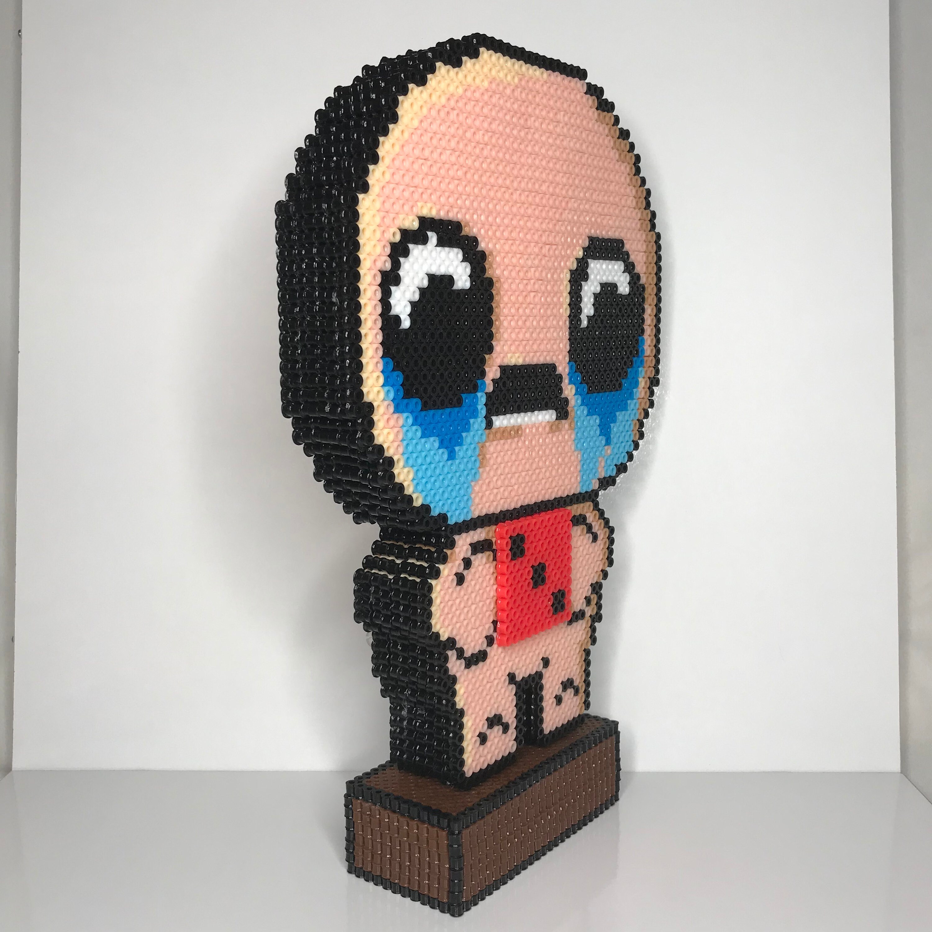 The Binding Of Isaac Pixel Art Lamp 3d Video Games Gaming 8 Bit Hama Beads Bead Art Isaac