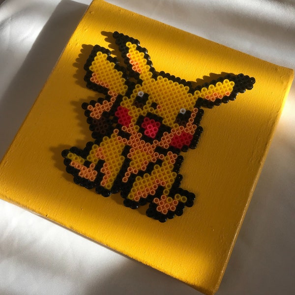 Pikachu Hama Beads - Etsy UK