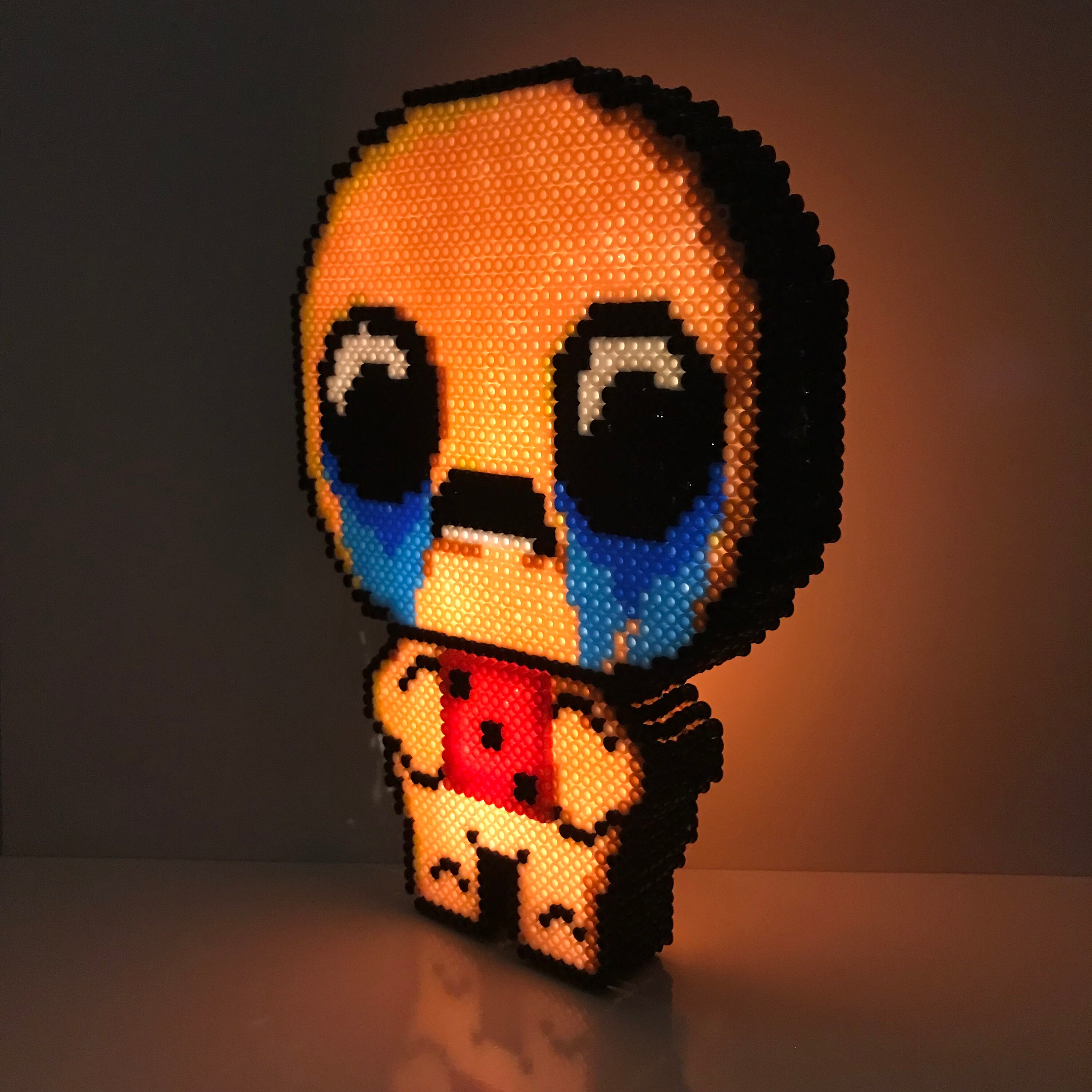 The Binding of Isaac Pixel Art Lamp, 3D, Video Games, Gaming, 8 Bit ...