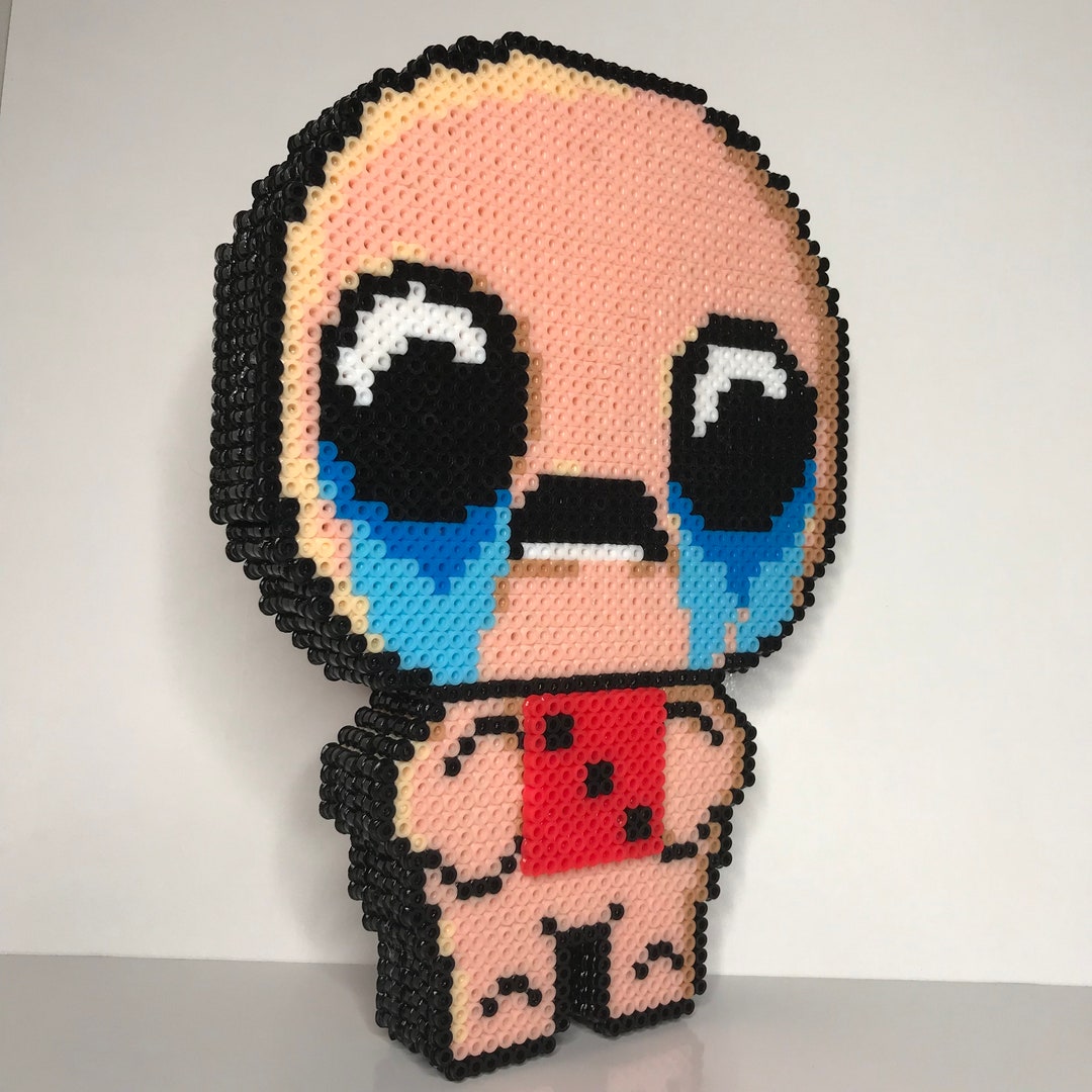 The Binding Of Isaac Pixel Art Lamp 3d Video Games Gaming 8 Bit Hama Beads Bead Art Isaac