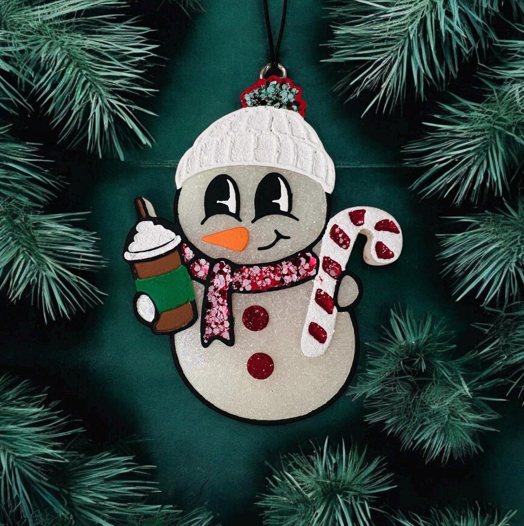 Boujee Snowman Freshie, Freshie, Christmas Vibes, Car Freshener ...