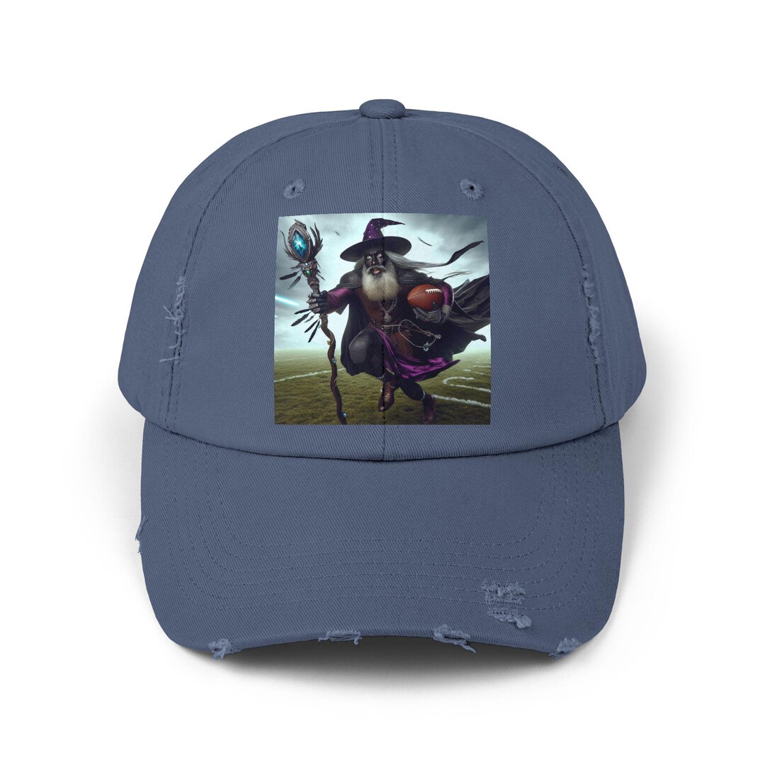 Magic Wizard Distressed Cap: Unisex Cotton Twill Baseball Hat - Etsy