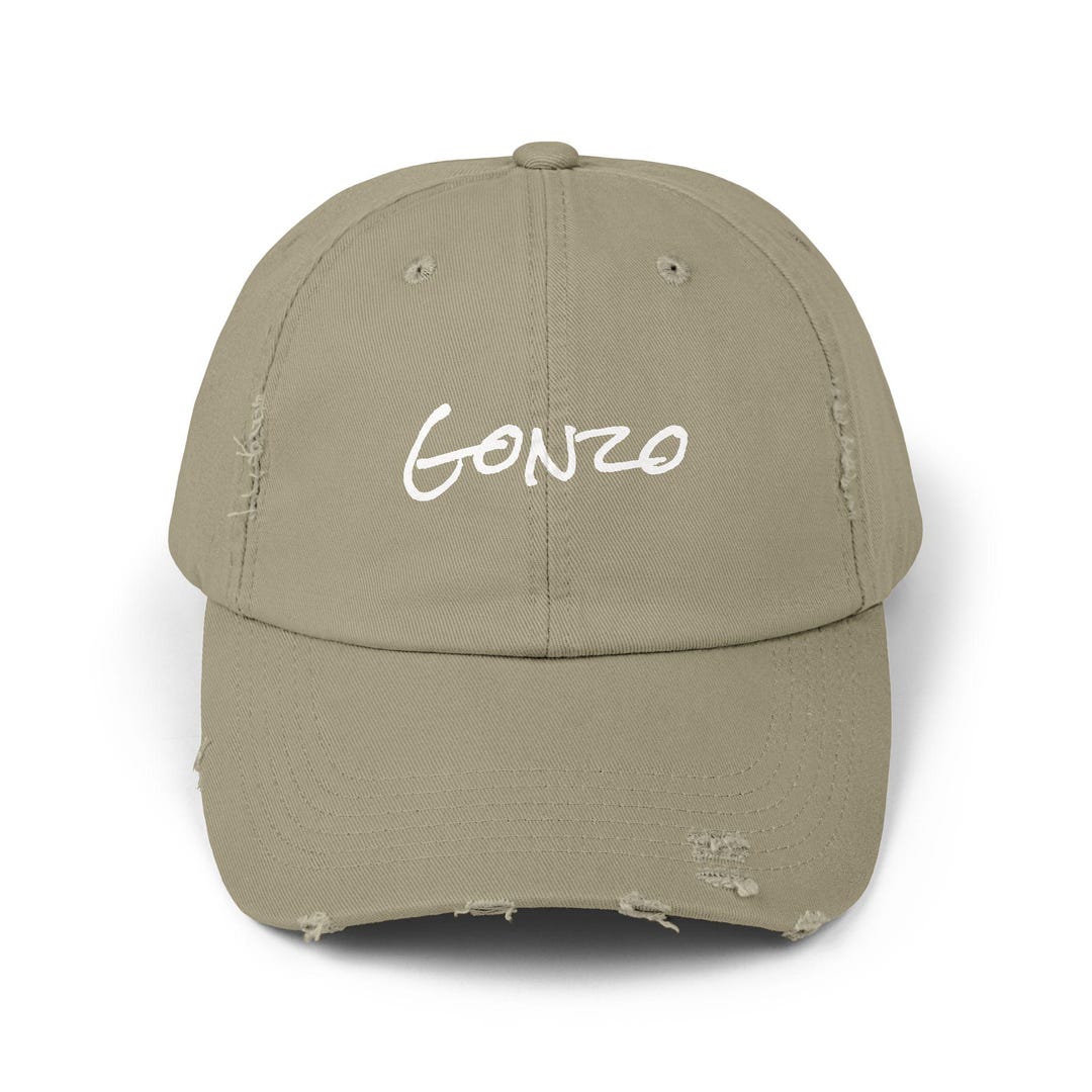 Gonzo Distressed Cap, Vintage Baseball Hat, Unisex Trucker Cap, Retro ...