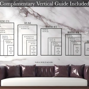 Square Wall Art Size Guide Frame Size Guide Print Size Guide Digital ...