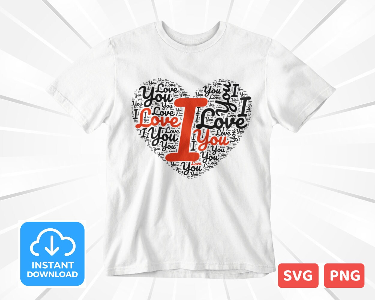 I LOVE YOU Word Cloud Art Heart Shape Word Cloud Heart, Word Art, Love ...