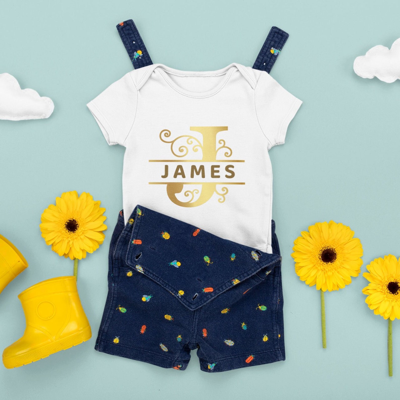 Luxurious Gold Split Monogram SVG/PNG/EPS Bundle, Alphabet Clipart ...