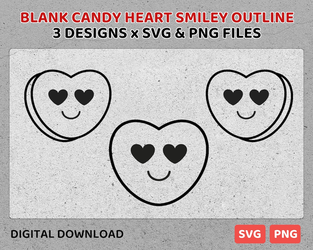 Heart Smiley Face, Heart Eye Smile Face SVG, Smile Face Svg, Smile Face ...