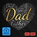 Father, Dad, Daddy, Papa Word Cloud Art - Gold/silver - Heart Shape ...