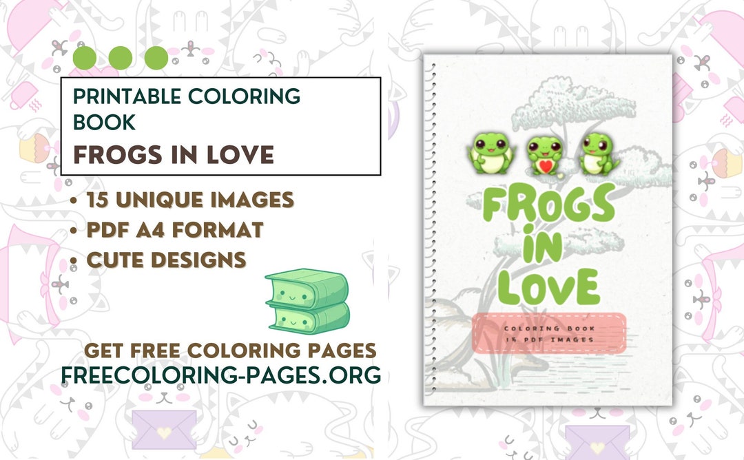 Frogs in Love - Kawaii Chibi Animals - Charming Cute Chibi Valentines ...