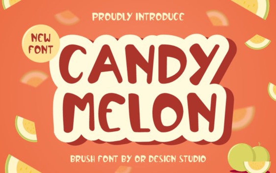 Candy Melon Font, Cricut Font, Bold Fonts, Casual Font, Modern Font, Calligraphy Fonts, Cursive ...