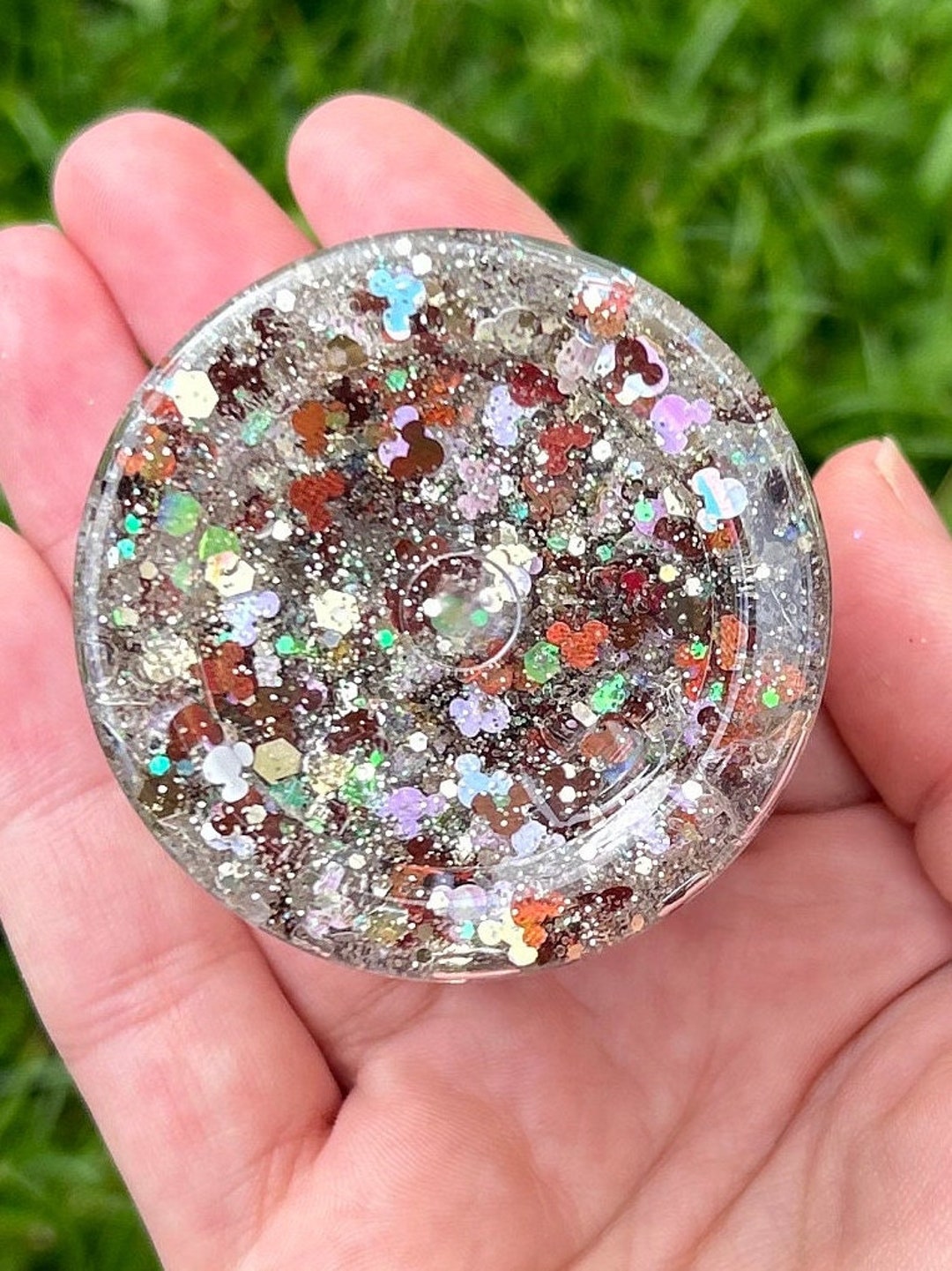 Opal & Brown Mouse Head Mix With Champagne Chunky Glitter Gel - Etsy