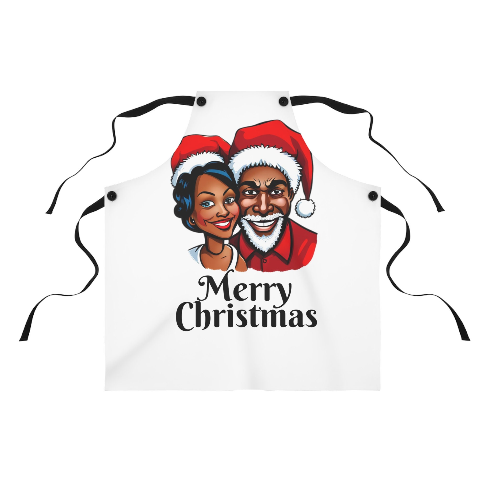 Mr.and Mrs.claus Apron African American Aprons Christmas Baking for Mom ...