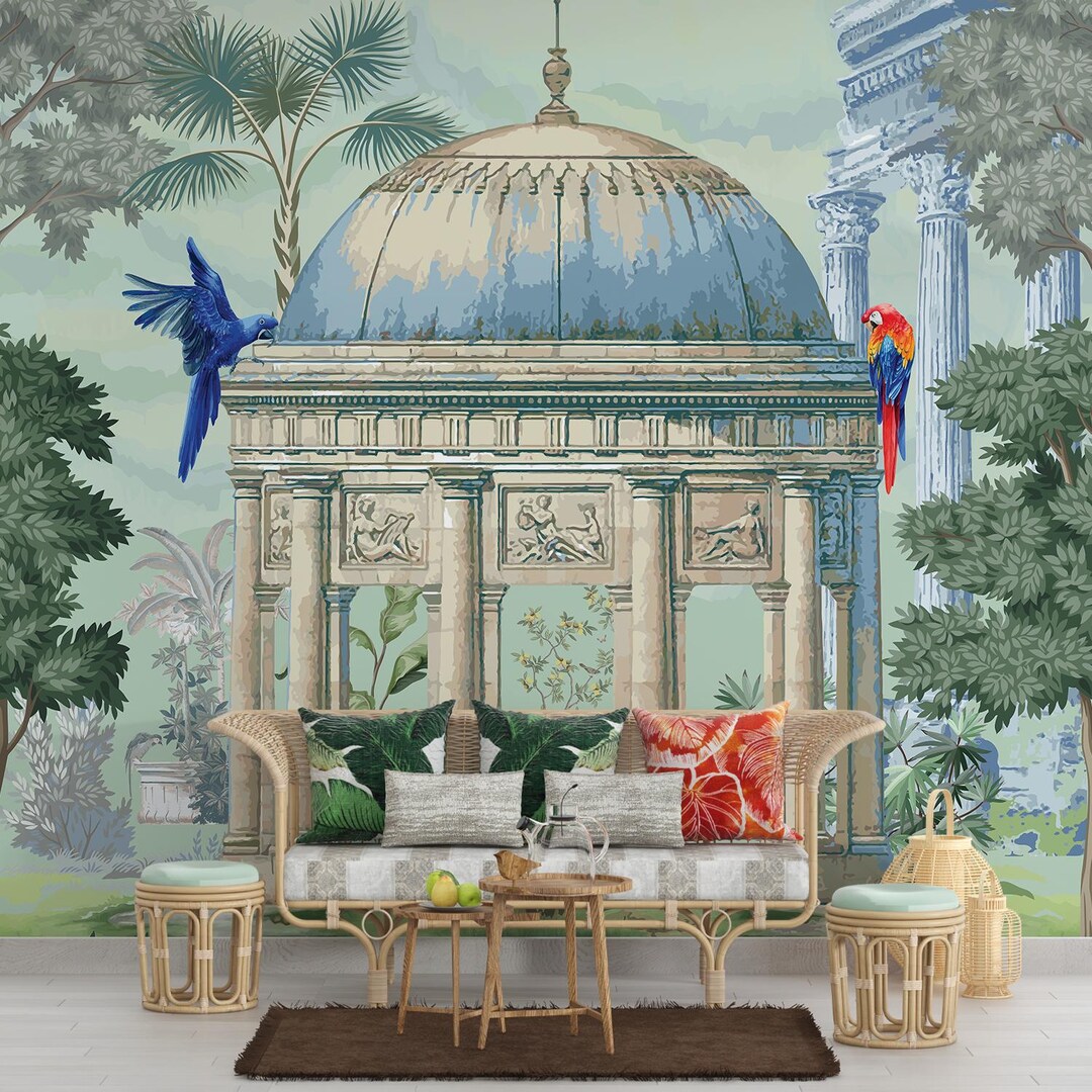 Ancient Vintage Palace Wallpaper | Gazebo Wall Mural | Historic Accent ...