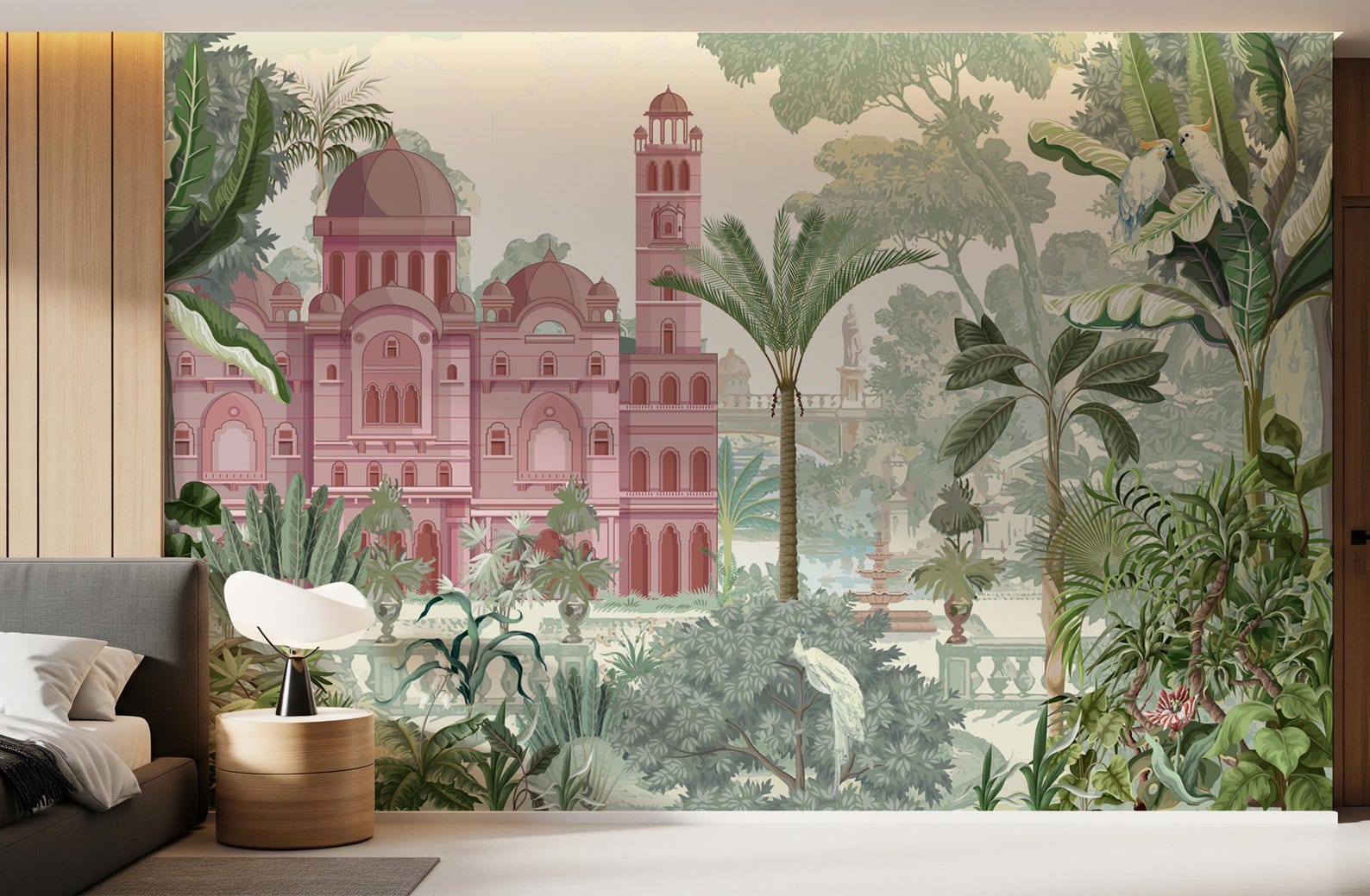 Rajasthani Fort Palace Wallpaper | Traditional Historic Tropical Wall ...