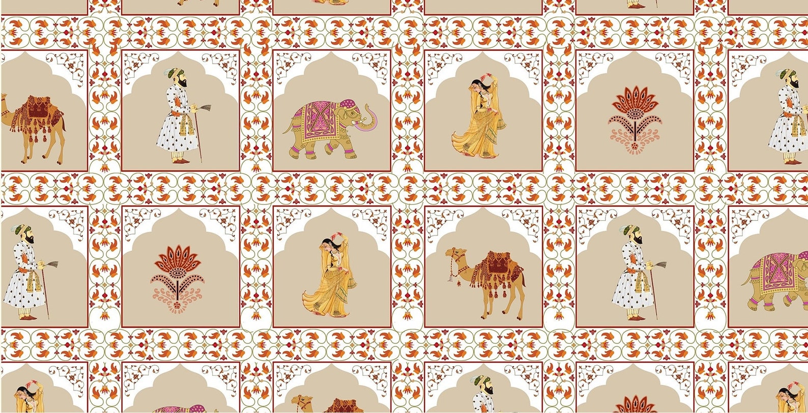 Indian Art Wallpaper for Walls, Indian Wallpaper Designs, Vintage ...