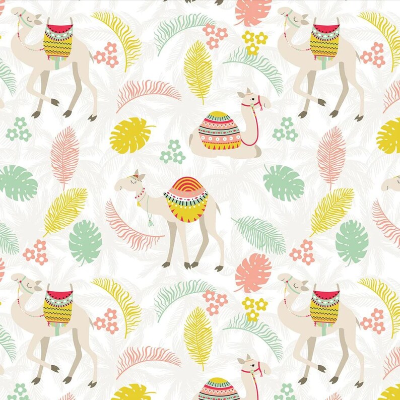 Kids Wallpaper Cute Camels Wall Mural Eco-friendly Animal Nursery ...
