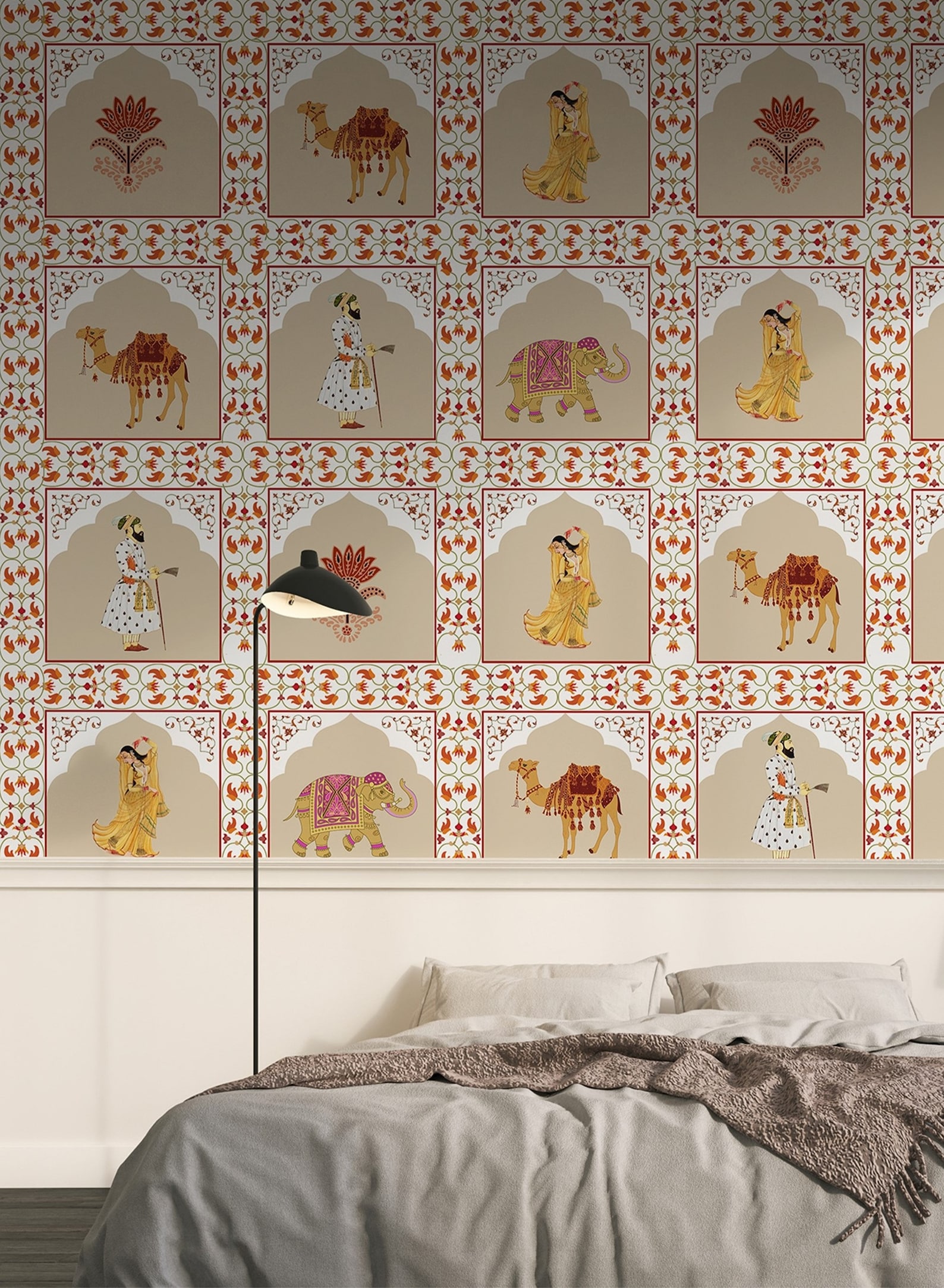 Indian Art Wallpaper for Walls, Indian Wallpaper Designs, Vintage ...