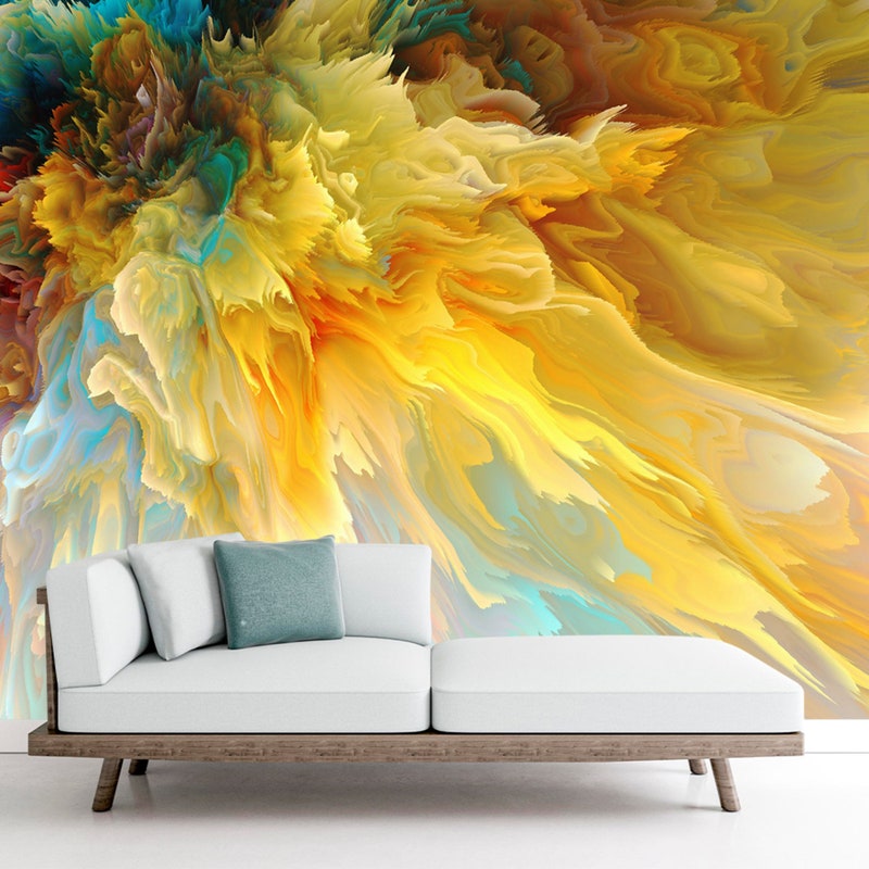 Watercolor Wall Mural - Etsy