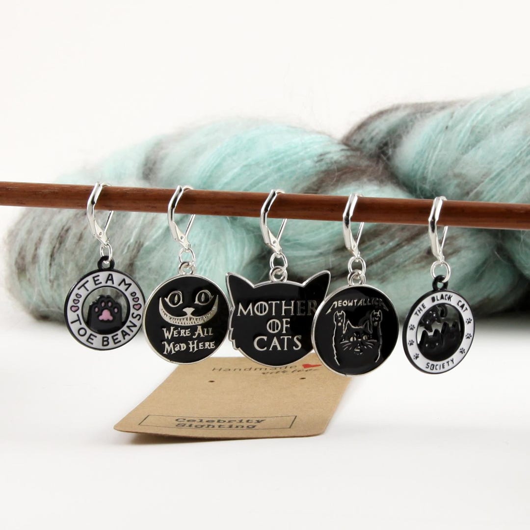 Team Toe Beans!!! - 5 Stitch Markers for Knitting and Crochet! - Etsy