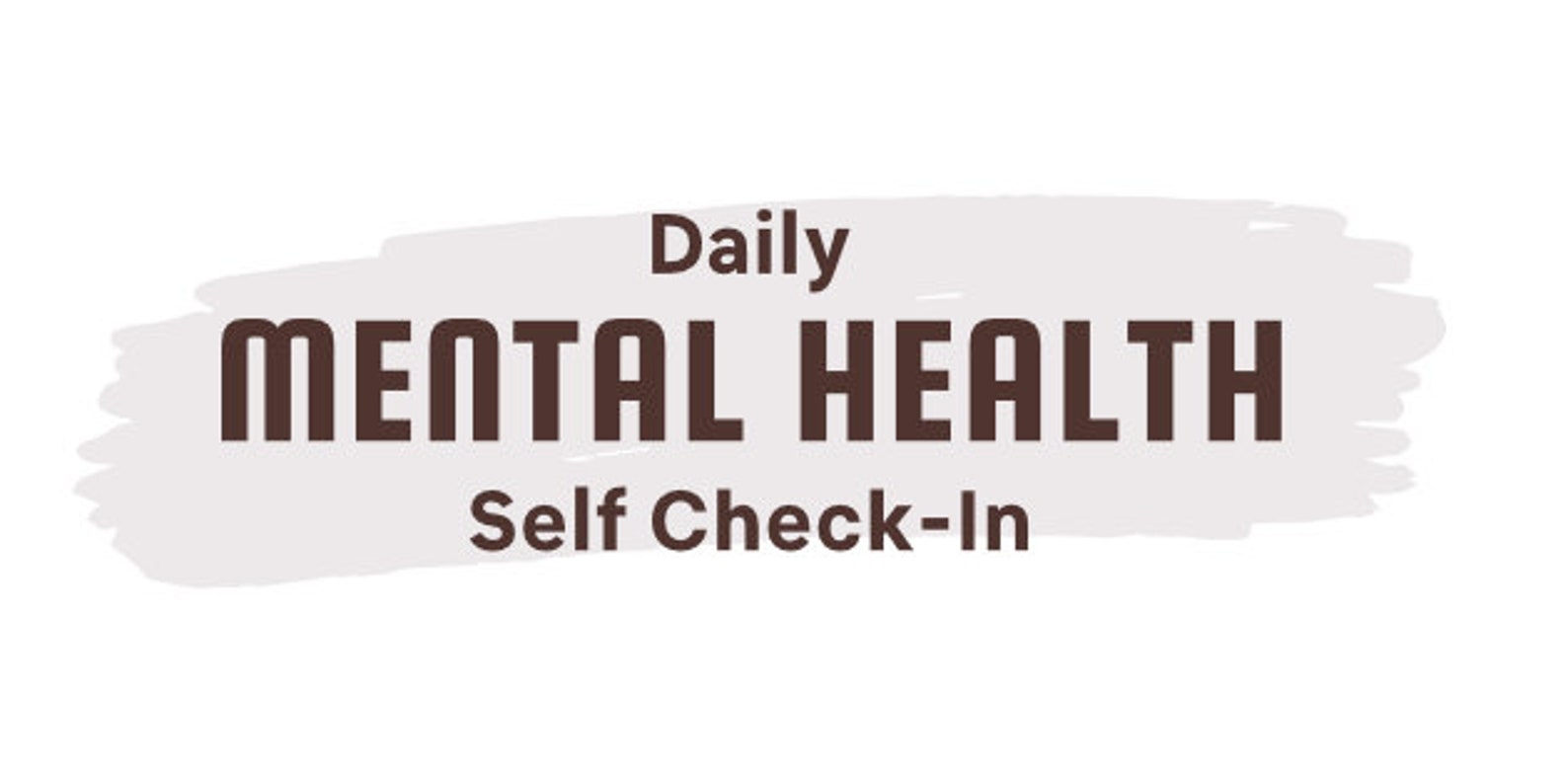 Mental Health Awareness Self Check-in - Etsy