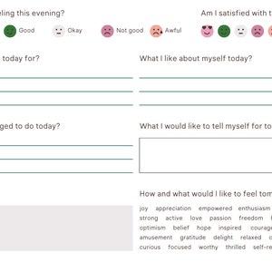 Mental Health Awareness Self Check-in - Etsy