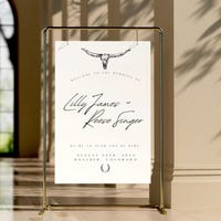 Mimosa Bar 8x10 Printable Table Sign | Western Theme | Rustic Faux Wood ...