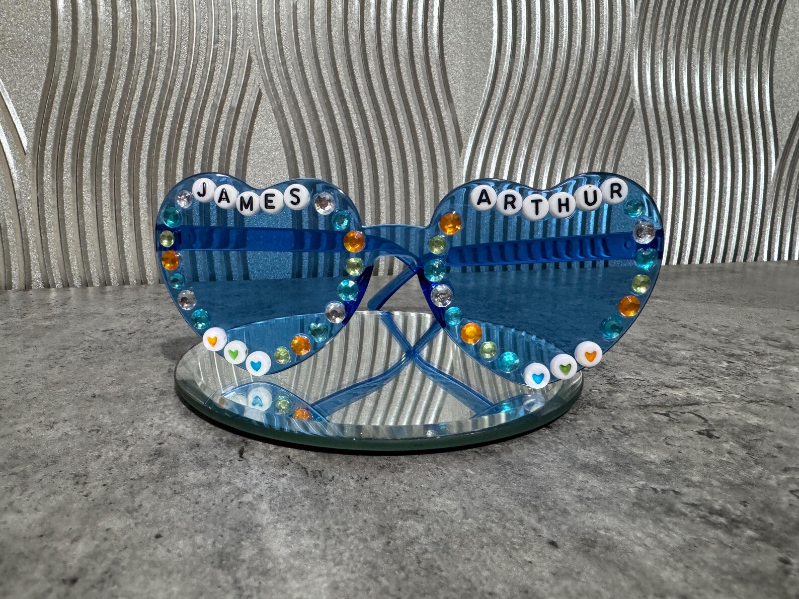 James Arthur - Hand Decorated Love Heart Glasses - Etsy
