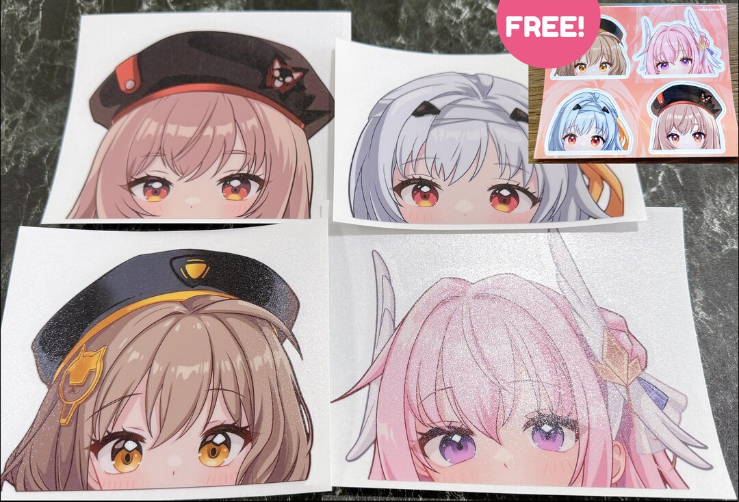 BONUS STICKER + Peeker Set Rapi Modernia Dorothy Anis 5" Car Window ...