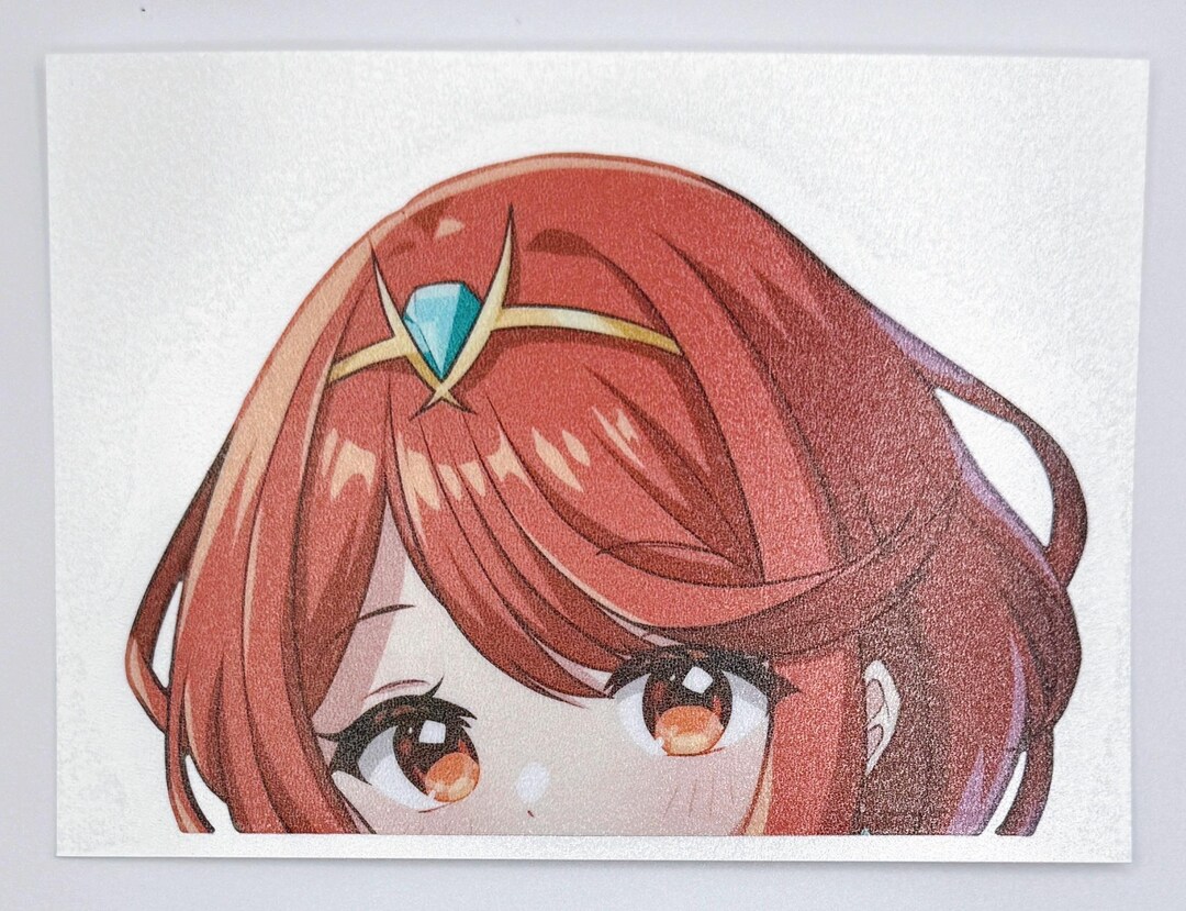 Homura Pyra Window Peeker 5" Car Decal Sticker | Xenoblade Chronicles 2 ...