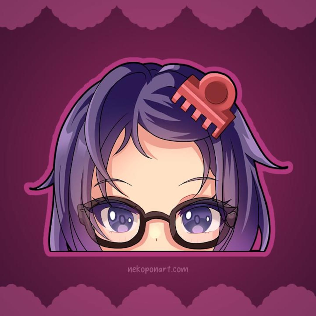 Mila Mita Window Peeker 5" Car Decal Window Sticker | Miside - Etsy