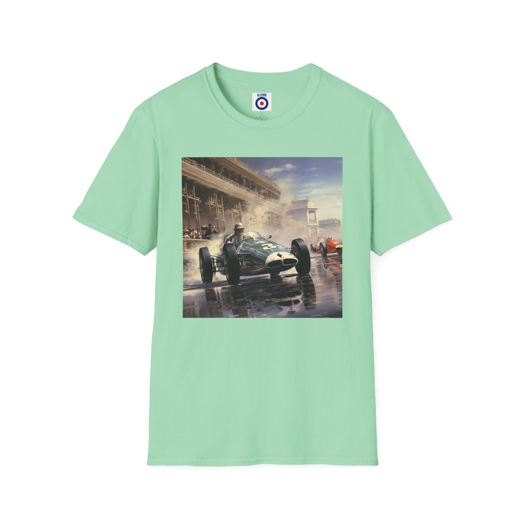 Golden Age Racing Tshirt F1 Racing Cars Tee Classic Motor Formula 1 T ...