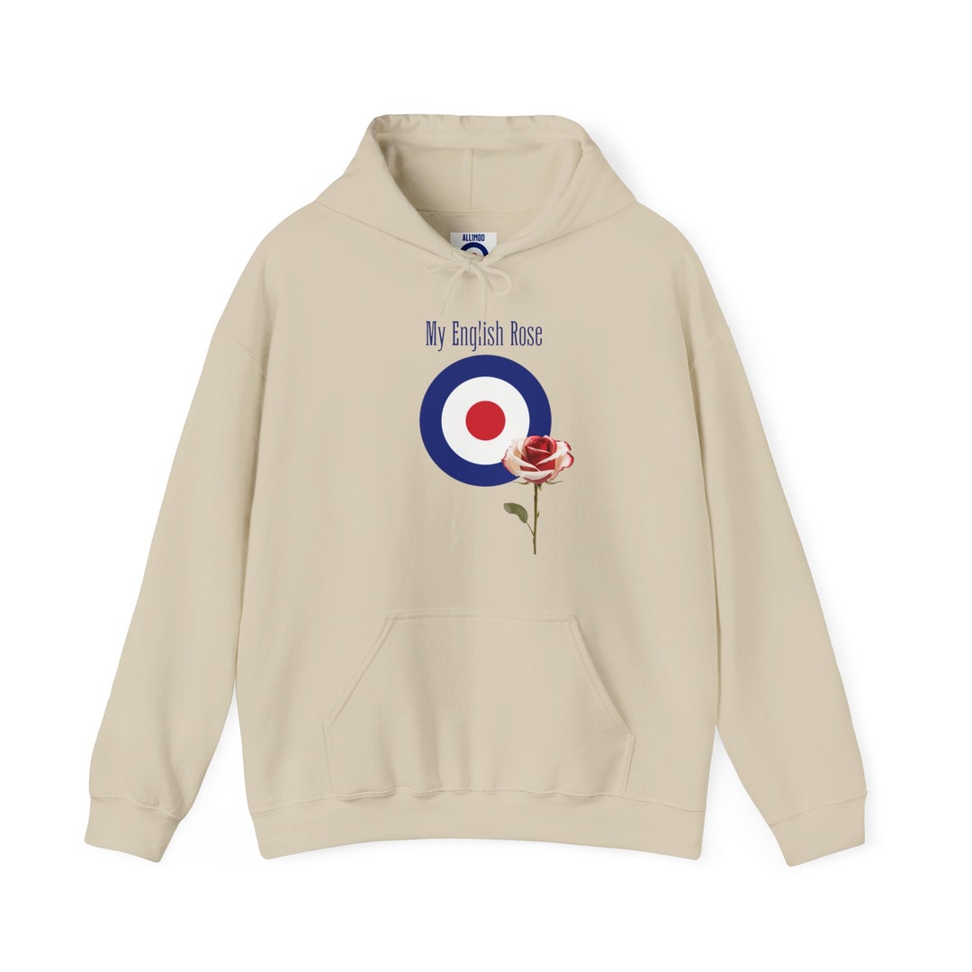 Retro Mod Target Hoodie Classic Rock Music Jumper Custom English Rose ...
