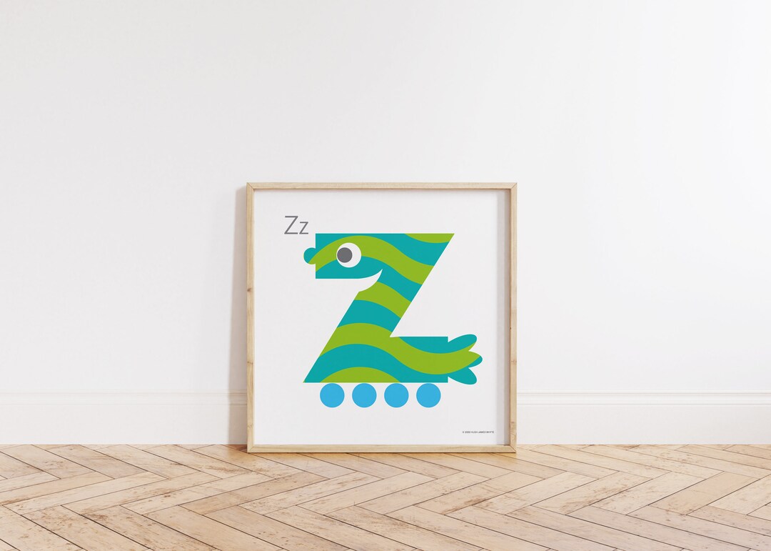 Alphabot "z" Art Print - Etsy