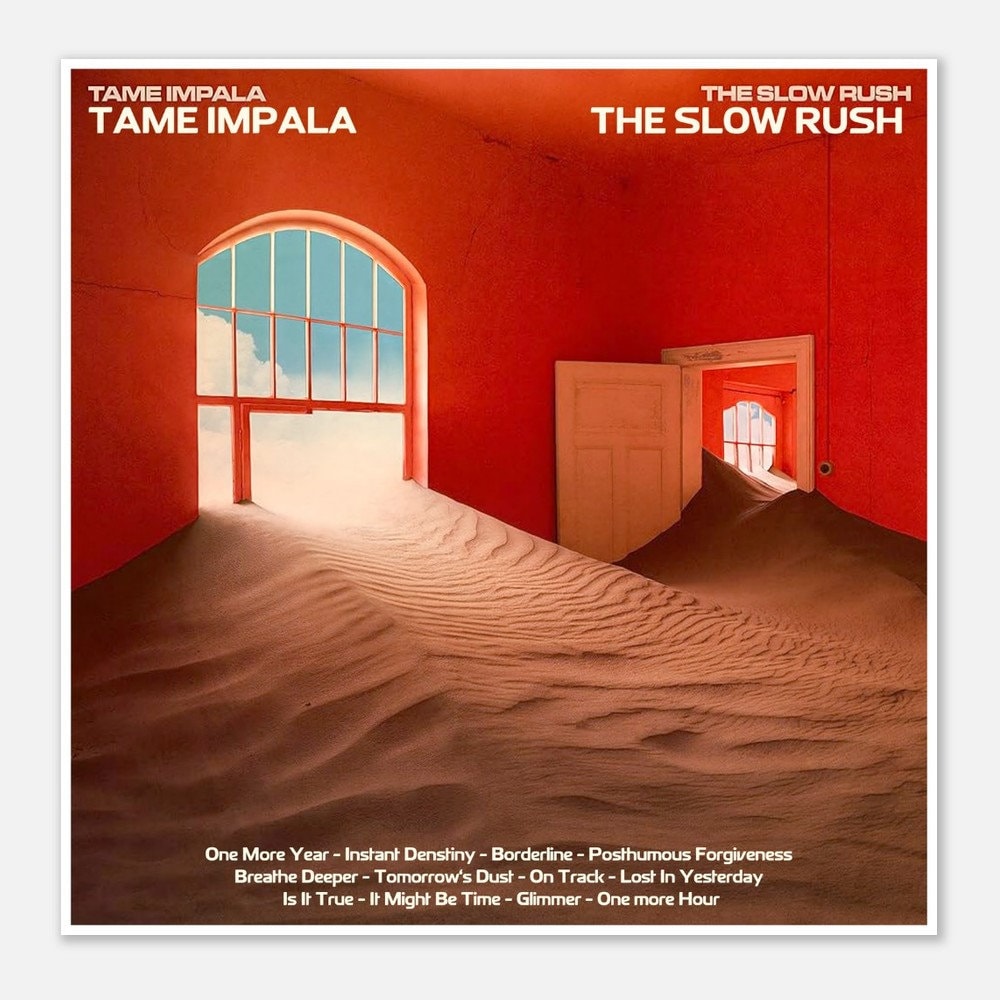 Album Poster the Slow Rush Tame Impala, Rap Poster, Album Cover, Album Wall Art, Custom Album ...