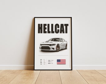 Dodge Charger Hellcat - Etsy