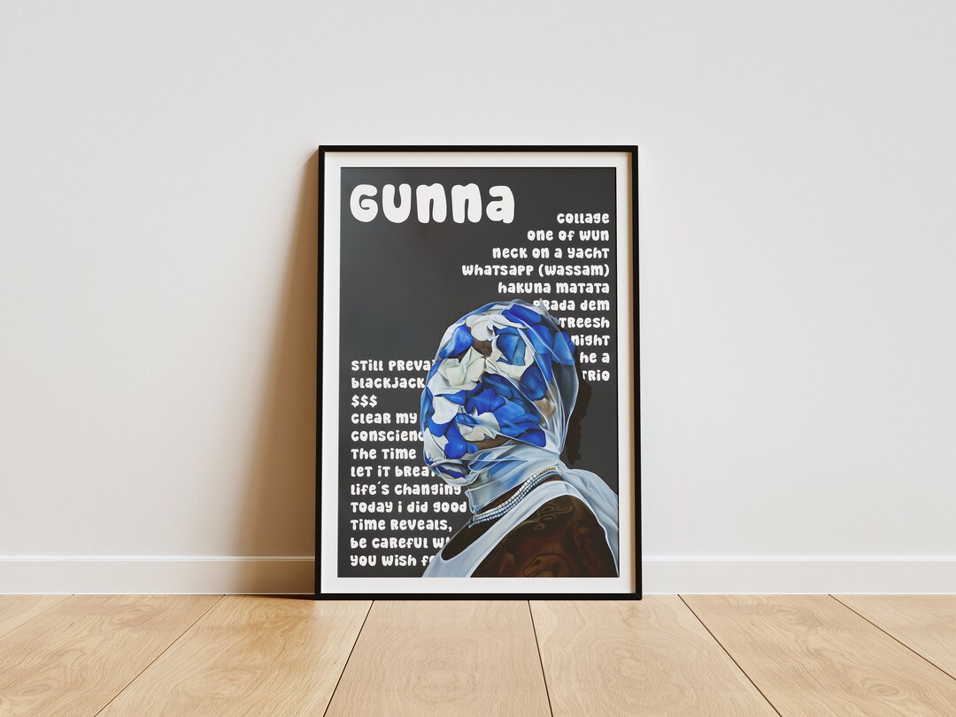 Album Poster One of Wun Gunna, Rap Poster, Album Cover, Album Wall Art ...