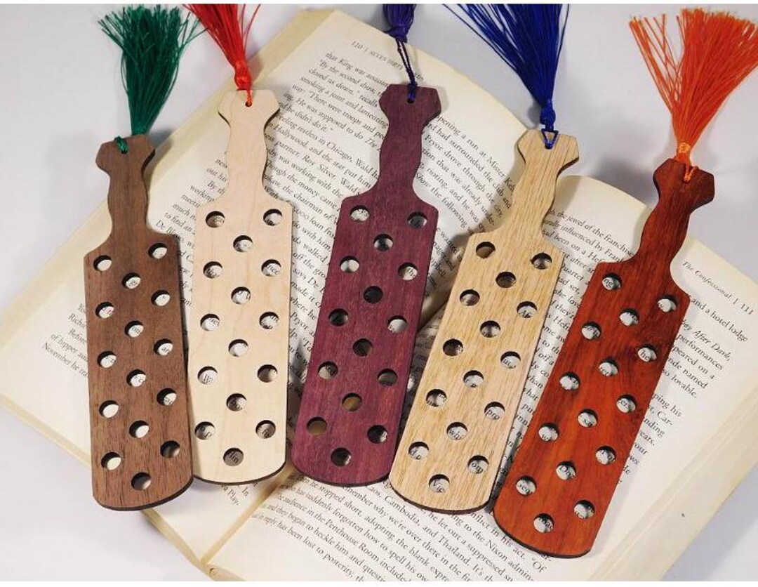 Funny Smut Paddle Bookmark: Hardwood Gag Gift - Etsy