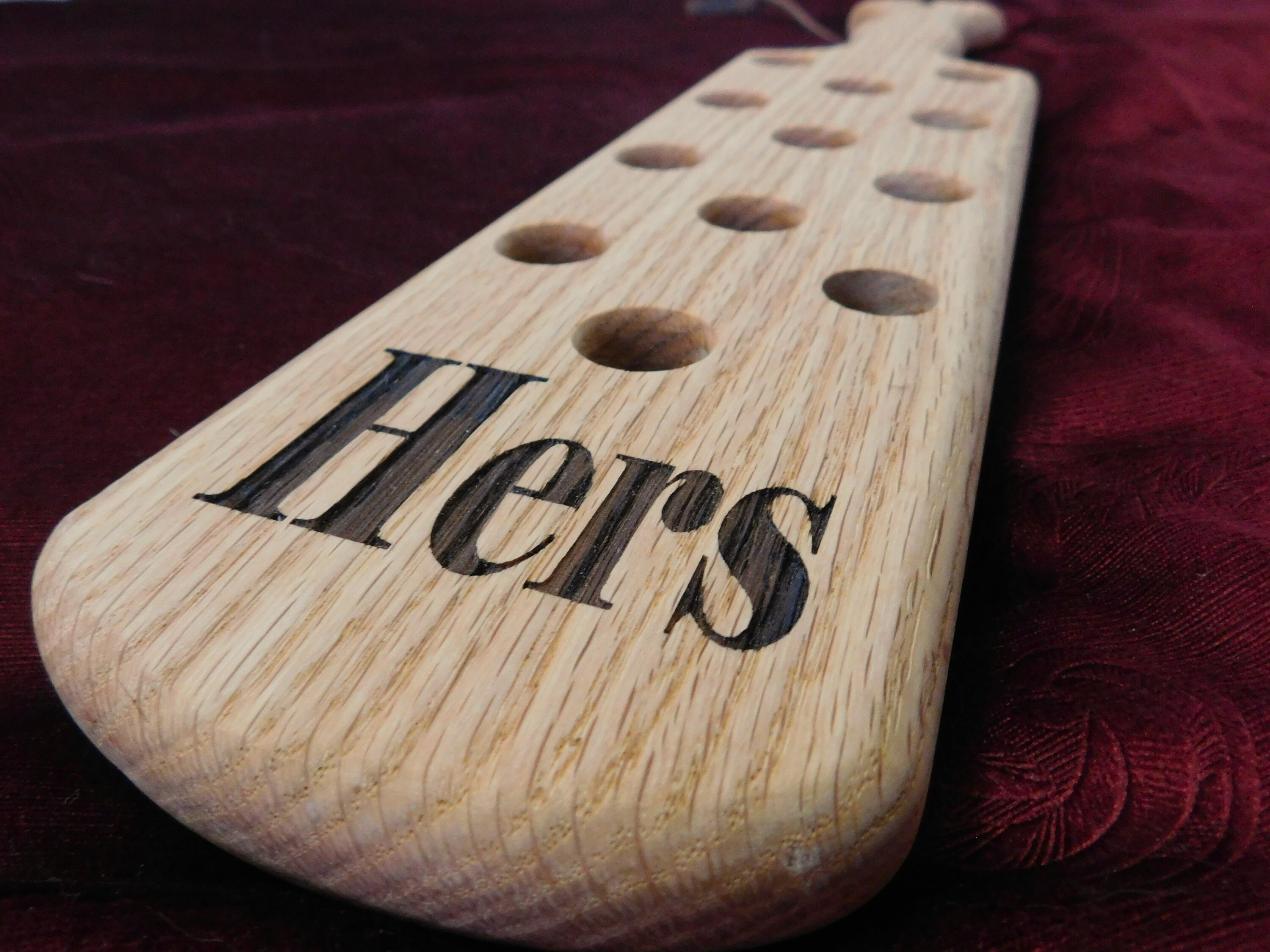 Hand Crafted Wood Engraved Spanking Paddle | Mr. and Mrs. Engraved ...
