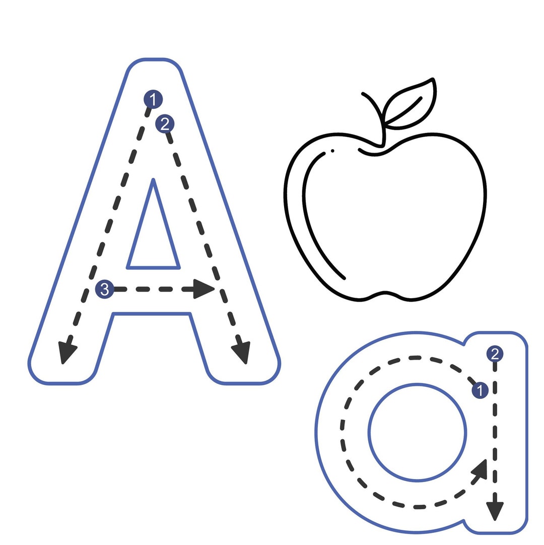 A to Z Alphabet Practice for Kids - Etsy