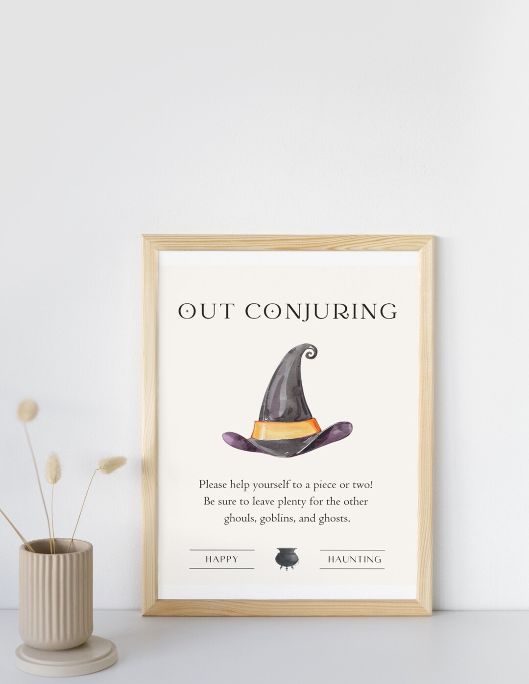 Printable Away Trick or Treat Witch Sign/ Flyer - Etsy
