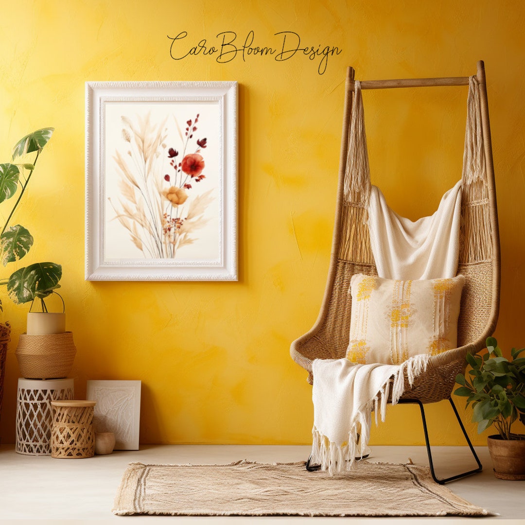 Flower Decorer Printable Minimalist Wal Lart Flowered Decore - Etsy