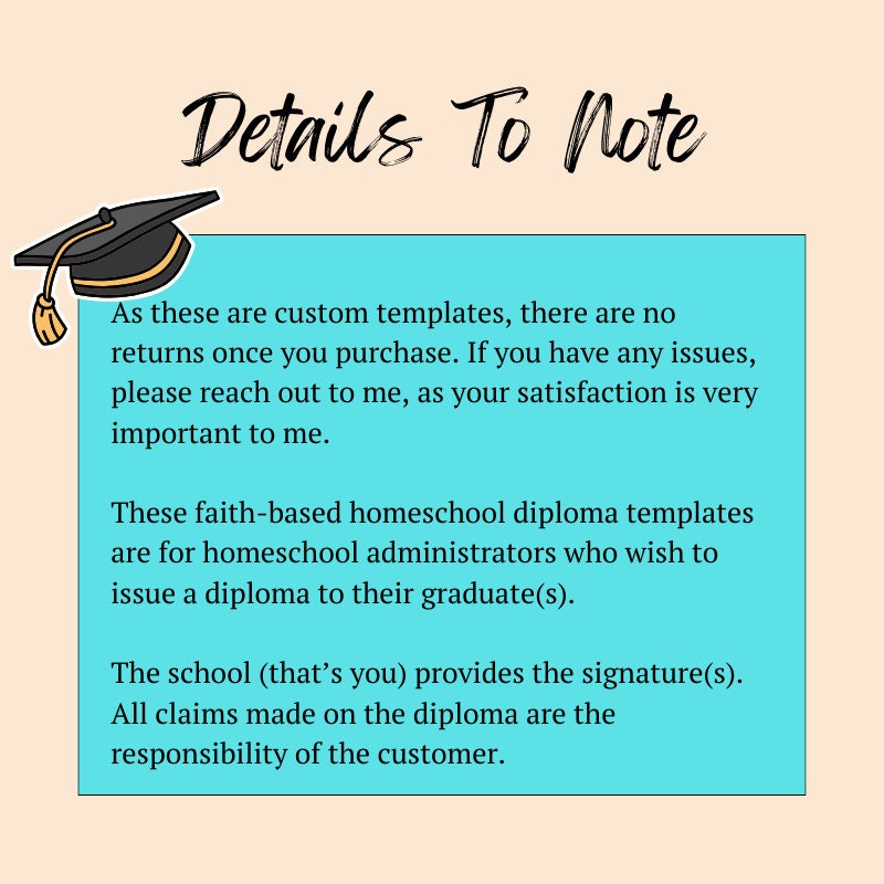 Faith-based Custom Diploma, Christian High School Diploma, Homeschool ...