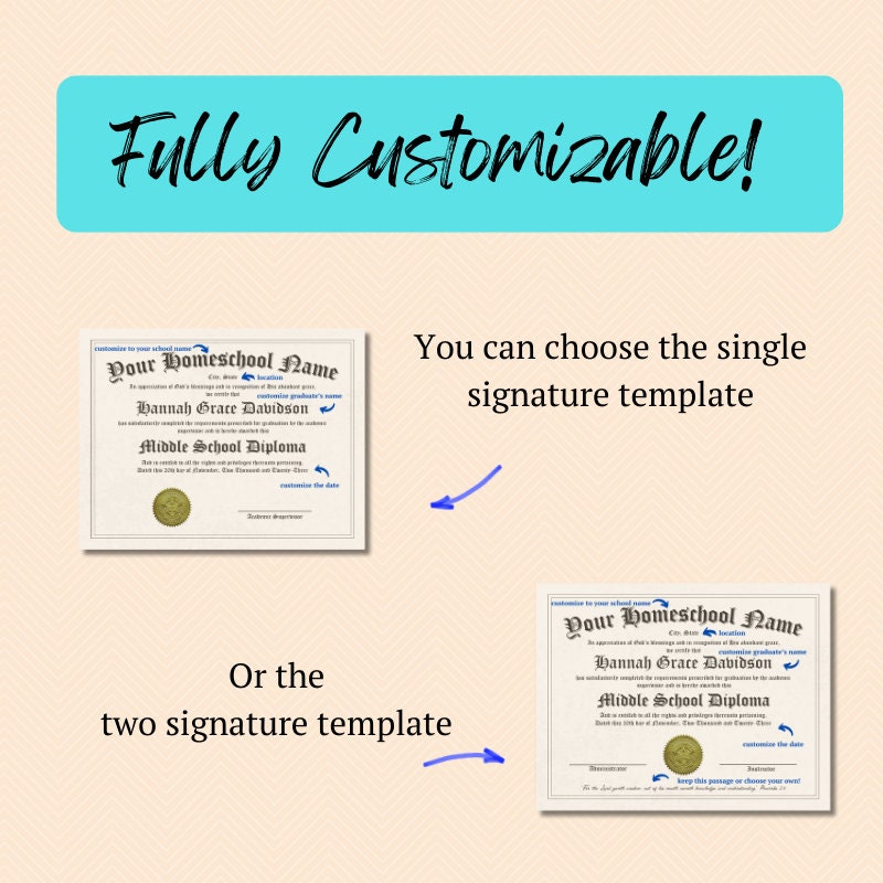 Faith-based Custom Diploma, Christian High School Diploma, Homeschool ...